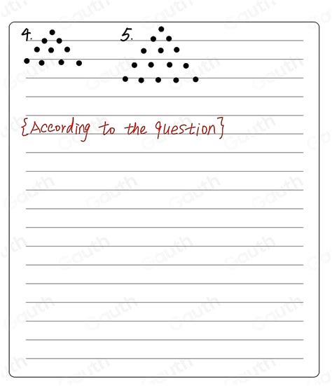Solved 1 Observe The Pattern Of The Figures Given Below Draw The 4th