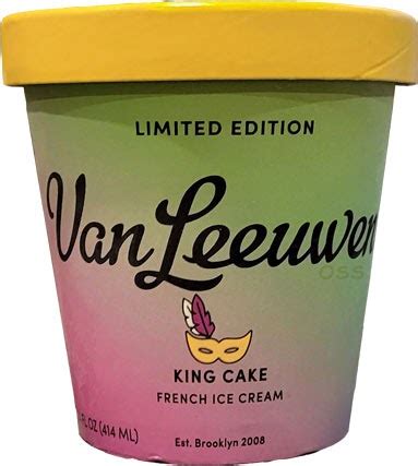 On Second Scoop Ice Cream Reviews Van Leeuwen King Cake Ice Cream