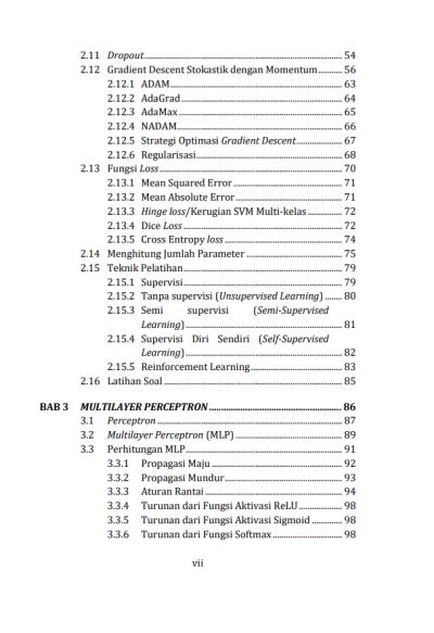 Buku Deep Learning Teori Contoh Perhitungan Dan Implementasi