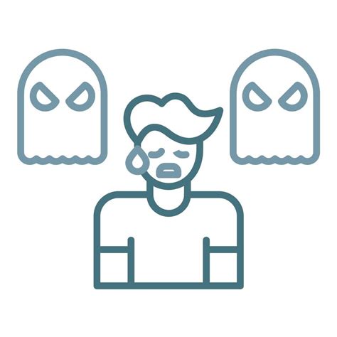 Phobia Line Two Color Icon 16872306 Vector Art At Vecteezy