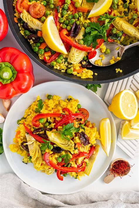 Spanish Vegetarian Paella Ready In 30 Minutes