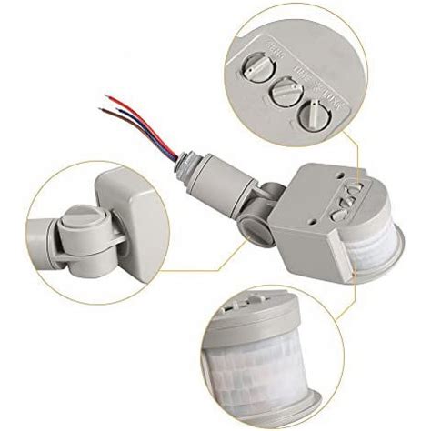 Degree Infrared Body Intelligent Sensor Switch White