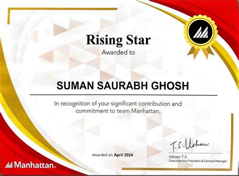 Suman Saurabh Ghosh On Linkedin I Am Honoured To Receive “rising Star