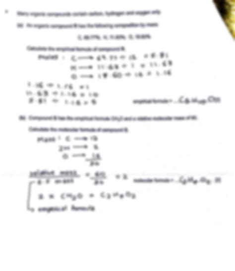 Solution Cie Igcse Chemistry 0620 Stoichiometry Past Paper Questions Solution Cie Igcse Chemistry 0620 Stoichiometry Past Paper Questions