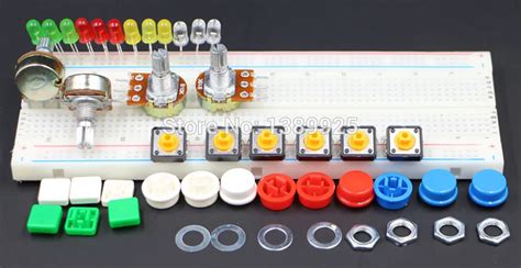 Diy Project Starter Kit For Arduino Uno R3 Diy Electronic Component Set With 830 400 Tie Points