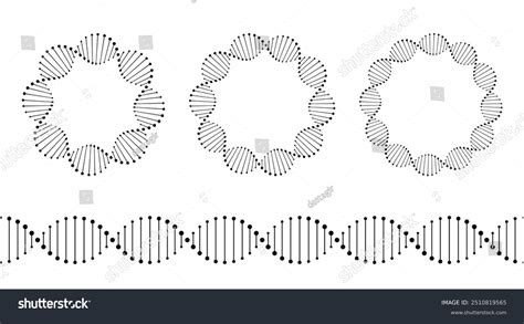 Dna Pattern Frame Biology Medical Science Stock Vector Royalty Free