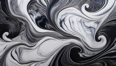 Abstract Swirl In Black And White Background Abstract Swirl Black Background Image And