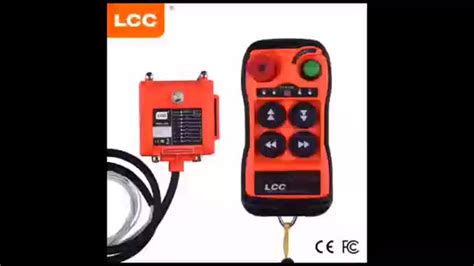 Dc 12v 24v 110v 360v Lcc Q400 100m 4 Button Single Speed Wireless Remote Control Electric Hoist