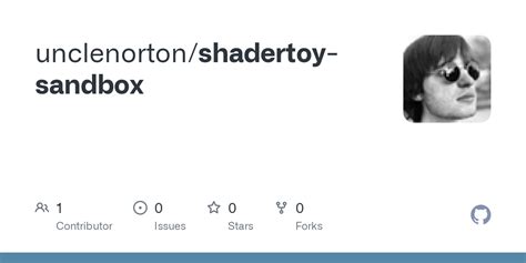 Github Unclenortonshadertoy Sandbox