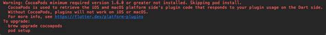 CocoaPods Minimum Required Version Issue Flutter Flutter GitHub