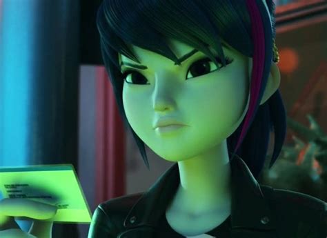 An Animated Character Holding A Credit Card In Her Hand