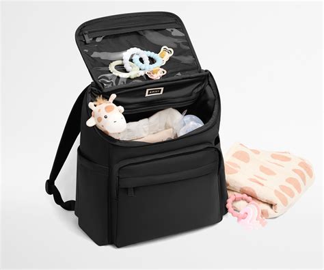 Featherlight Diaper Backpack In Jet Black Away
