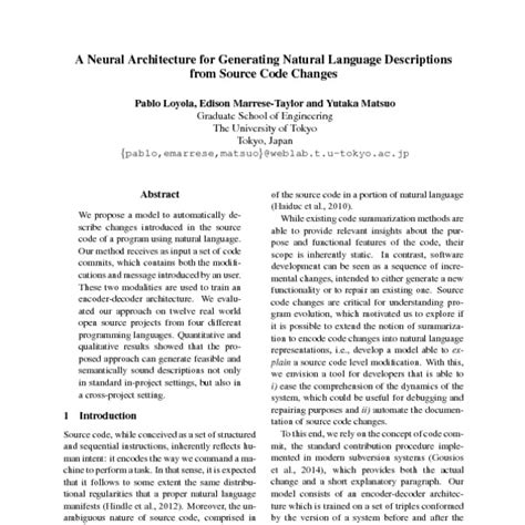 A Neural Architecture For Generating Natural Language Descriptions From