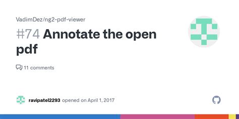 annotate the open pdf · issue 74 · vadimdez ng2 pdf viewer · github