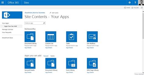 How To Add Apps To Your Sharepoint 2016 Site Dummies