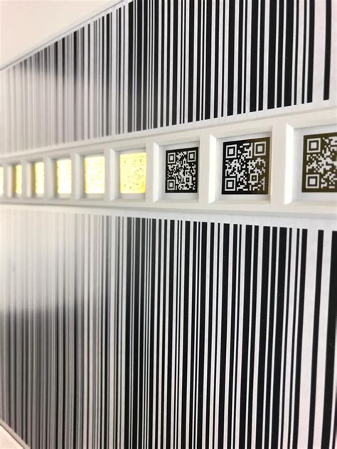 Kaaba Qr Code Of Life In White Box Frame Gold Embossed Bar Etsy Uk