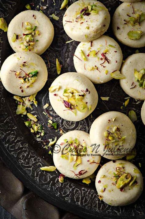Malai Peda Recipe Cubes N Juliennes