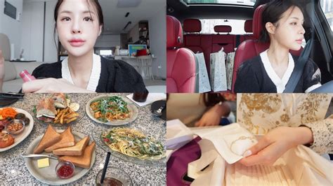 Vlog 일상 브이로그 미니 겟레디 노베브 쿨톤 미팅 디올 언박싱 서울체크인 카페 운전 브이로그 압구정 맛집 청담 맛집 재유jeyu