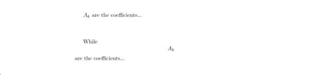 Equations Adding A Subscript To A Character Forces A New Line TeX LaTeX Stack Exchange