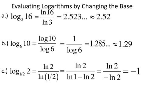 Ppt 3 4 Properties Of Logarithmic Functions Powerpoint Presentation