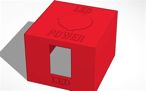 3d Design Led Power Switch Tinkercad