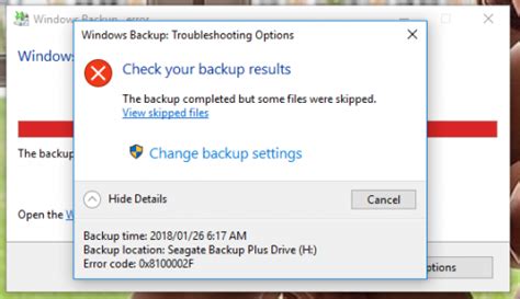 How To Fix Windows Backup Error Code 0x8100002f Windows Bulletin