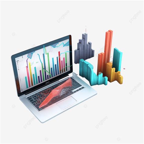 Data Analysis Isolated D Illustration Png File Graph Business Data PNG Transparent Image And
