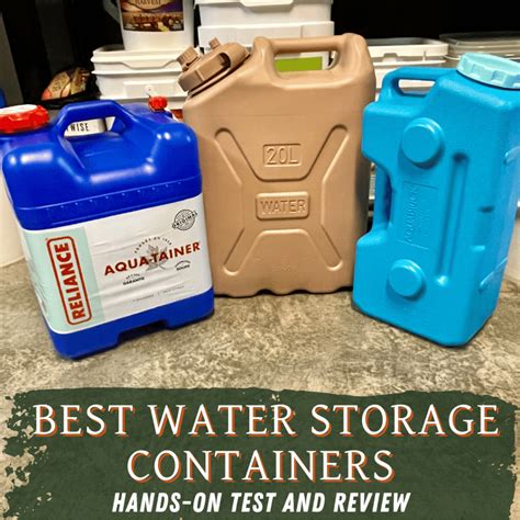 Best Water Storage Containers For Emergency Preparedness