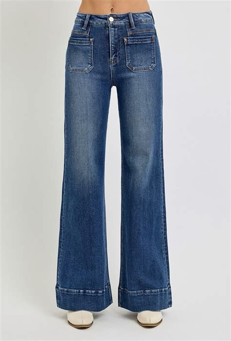 Wide Leg Flare Jeans Aster And Main Boutique