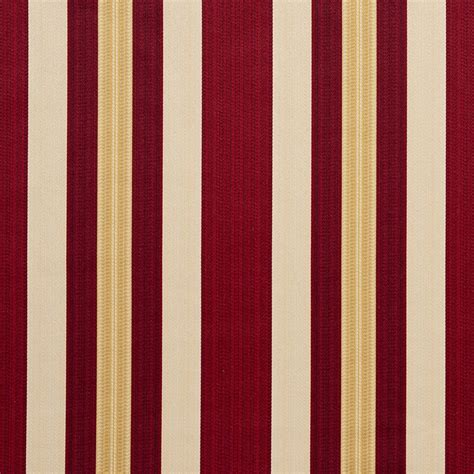 Charlotte Fabrics D302 Ruby Noble Stripe Fabric