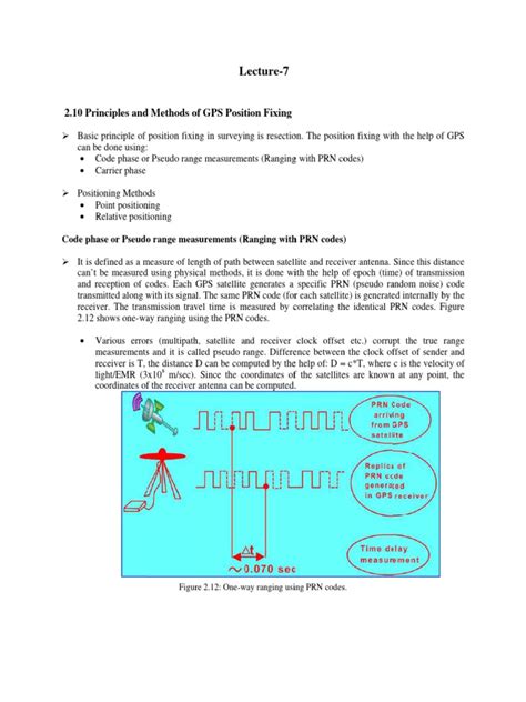 lecture 9 pdf global positioning system surveying