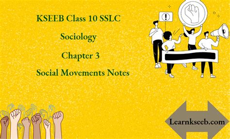 Kseeb Class 10 Sslc Sociology Chapter 3 Social Movements Notes Learn