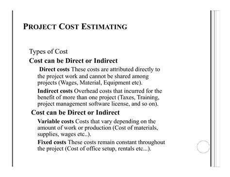 Software Project Cost Management And Estimation Pptx