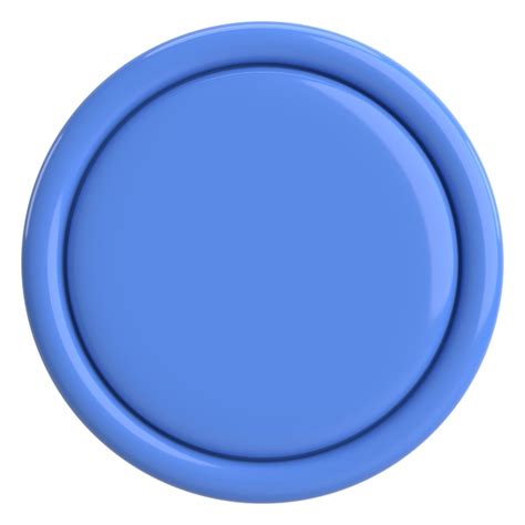 Premium Photo 3d Circle Button Empty Button 3d Illustration