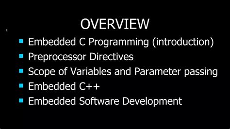 Embedded C Programming22 For Fdp Ppt
