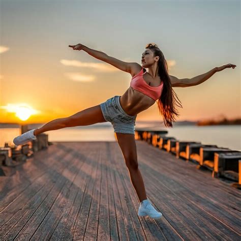 Premium Ai Image Attractive Girl Dancing Twerk