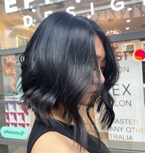 Shoulder Length Layered Black Hair