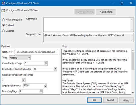 Time Synchronisation Sambawiki