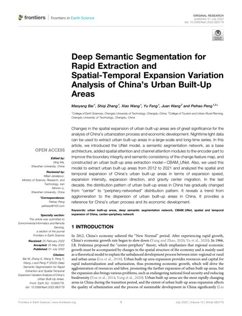 Pdf Deep Semantic Segmentation For Rapid Extraction And Spatial