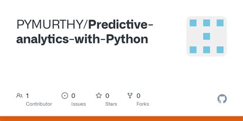 Github Pymurthypredictive Analytics With Python