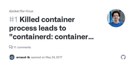 Killed Container Process Leads To Containerd Container Not Found