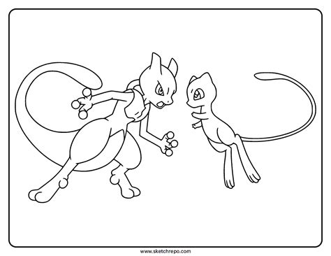 Mewtwo Vs Mew Coloring Page Sketch Repo Mewtwo Vs Mew Coloring Page Sketch Repo