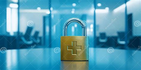 Ensuring Healthcare Data Security The Importance Of A Padlock Icon In A Hospital Environment