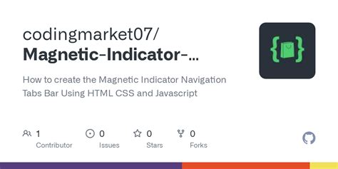 Github Codingmarket07magnetic Indicator Navigation Tabs Bar How To