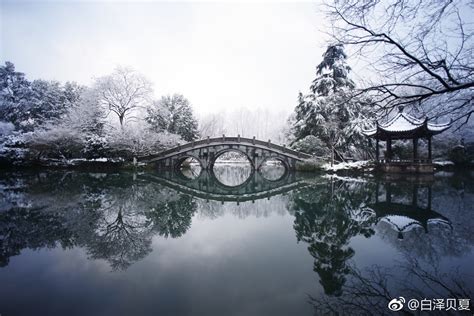 西湖雪景2018