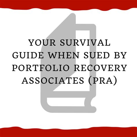 Your Survival Guide When Sued By Portfolio Recovery Associates Pra