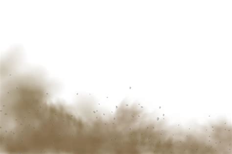 Background Of A Cloud Of Brown Dust And Sand With Particles Of Flying
