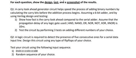 Solved I Want Help In Solving These Questions In Verilog Chegg