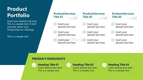 Product Portfolio Template Ppt Slide Slidemodel