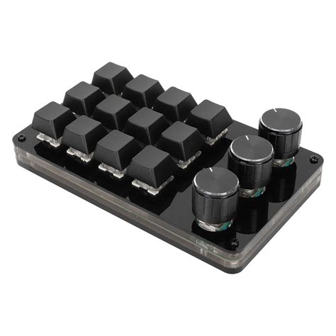 Buy 12 Keys 3 Knobs One Handed Programmable Mechanical Keyboard Mini